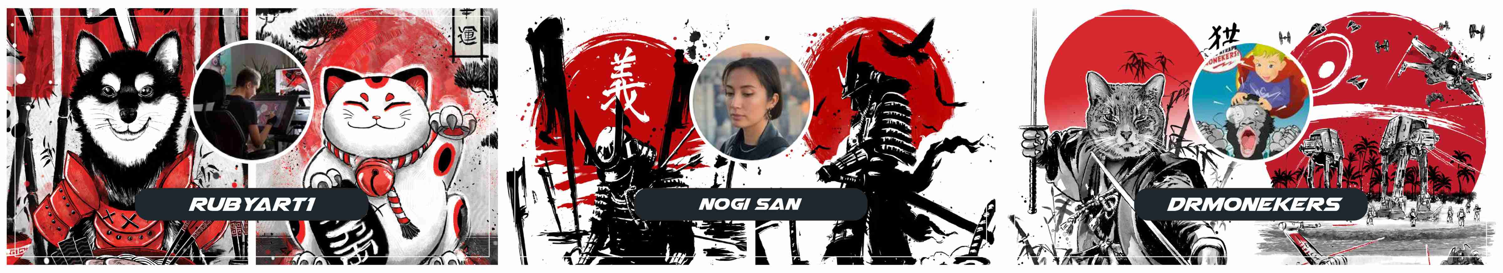 Japanese Red Sun Collection | Buy Anime, Comic & Abstract Wall Art ...